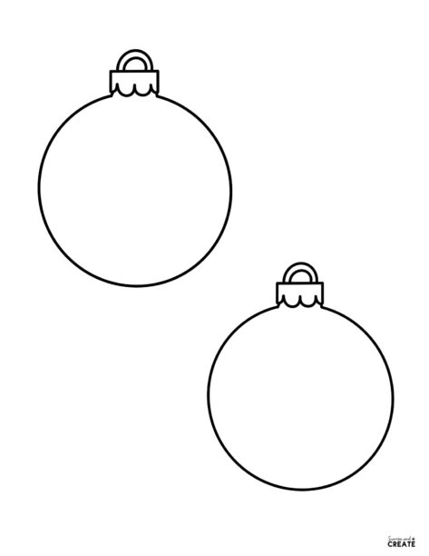 Christmas Ornament Templates - Free Printables
