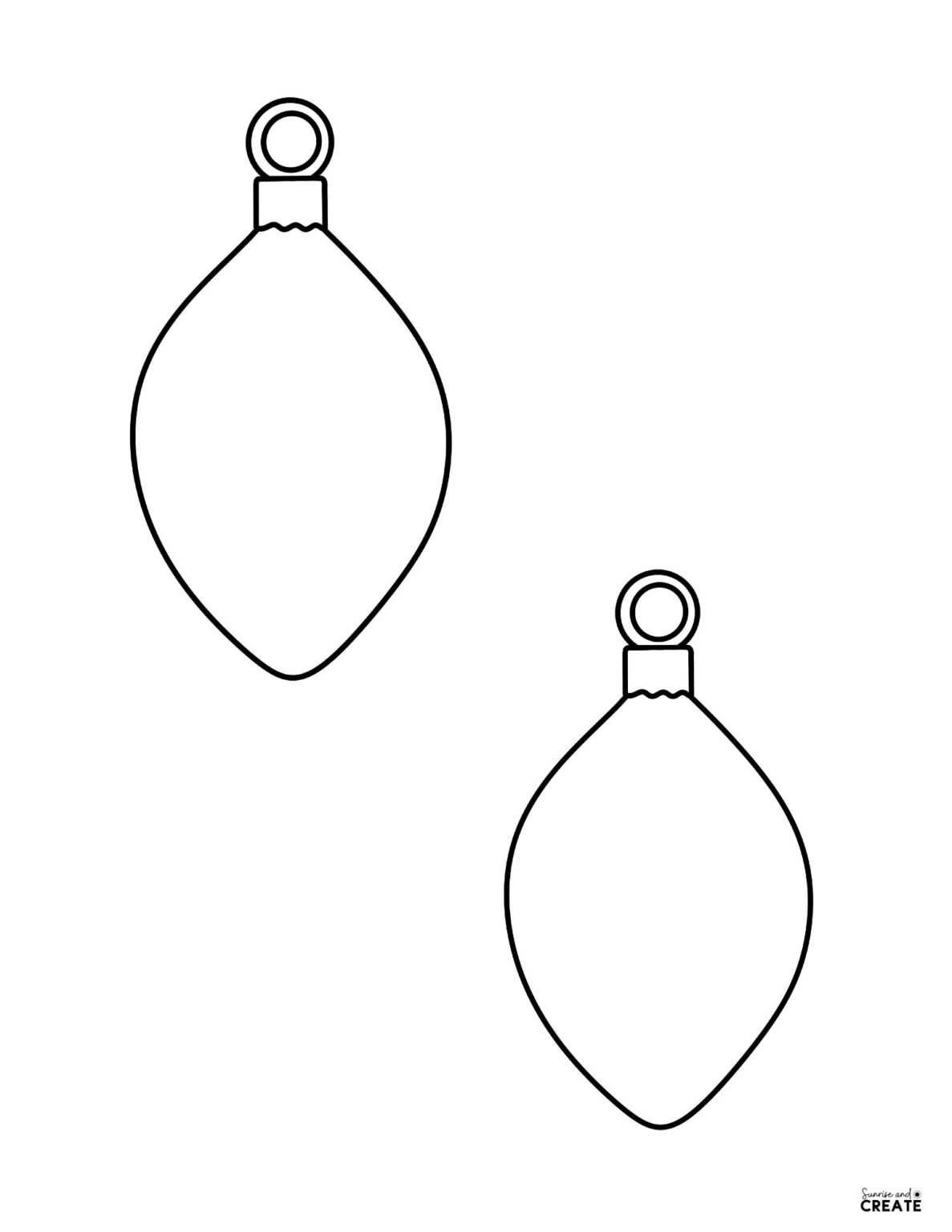 Christmas Ornament Templates - Free Printables