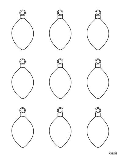 Christmas Ornament Templates - Free Printables