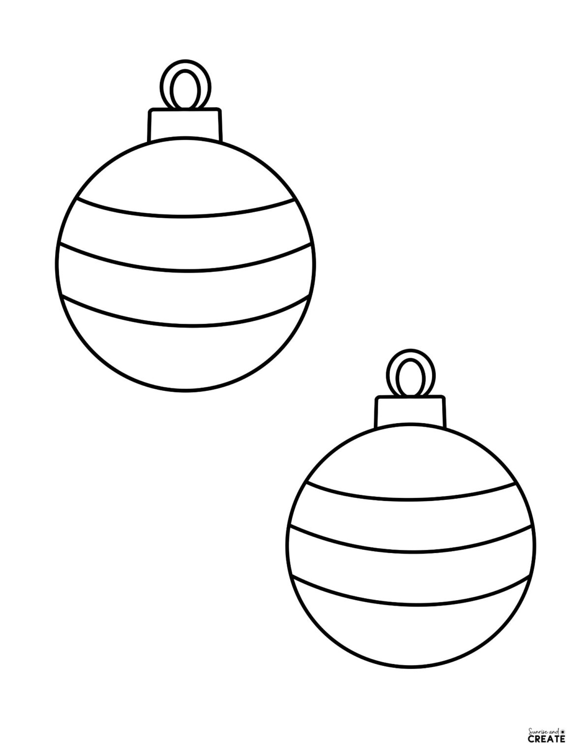 Christmas Ornament Templates - Free Printables