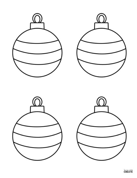 Christmas Ornament Templates - Free Printables