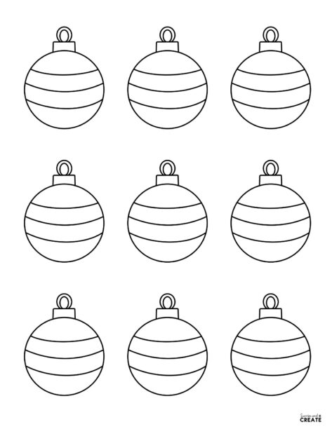 Christmas Ornament Templates - Free Printables