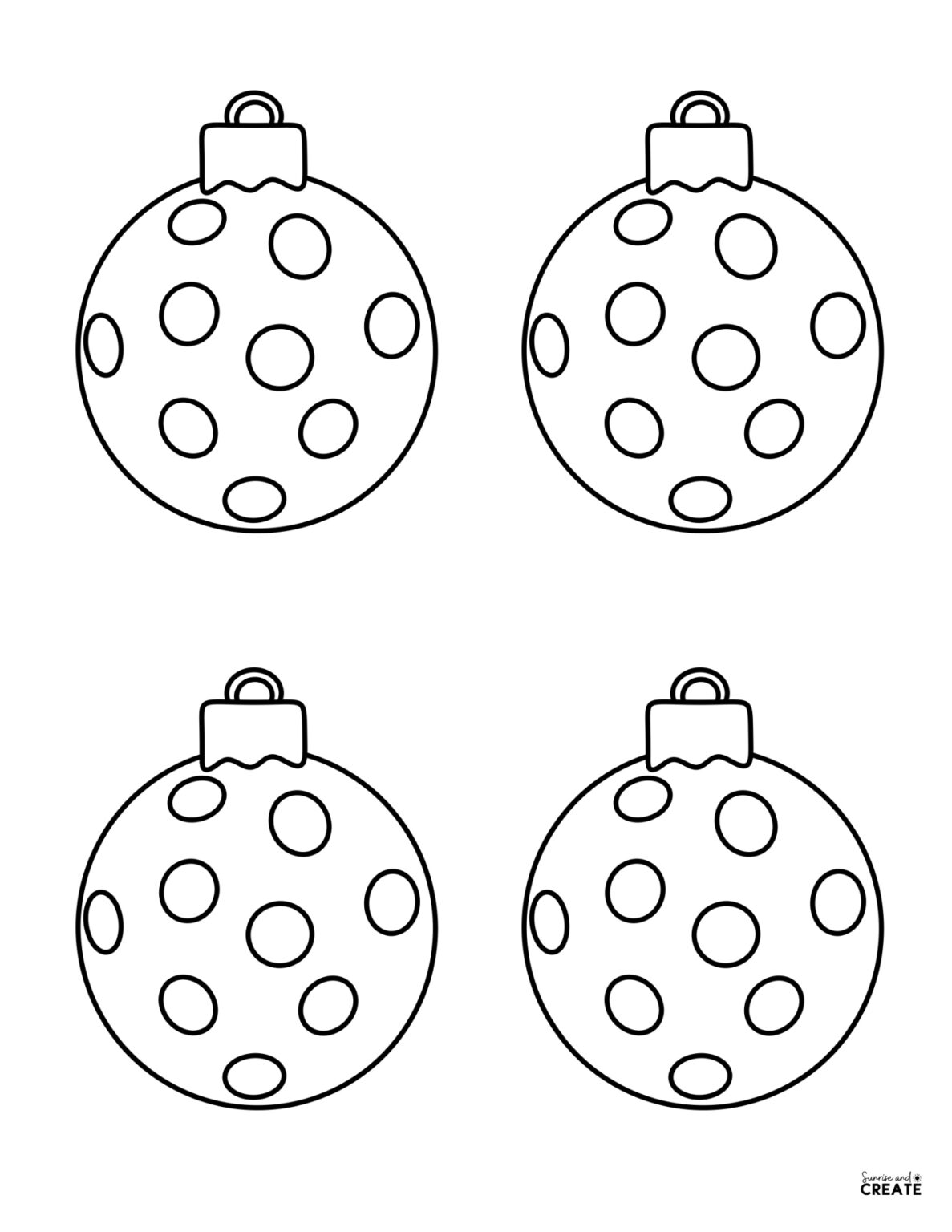Christmas Ornament Templates - Free Printables