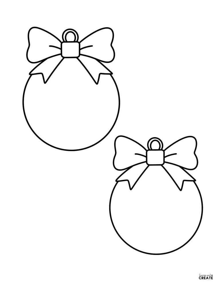Christmas Ornament Templates - Free Printables
