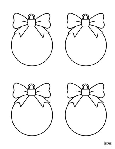 Christmas Ornament Templates - Free Printables