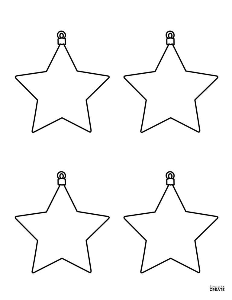 Christmas Ornament Templates - Free Printables