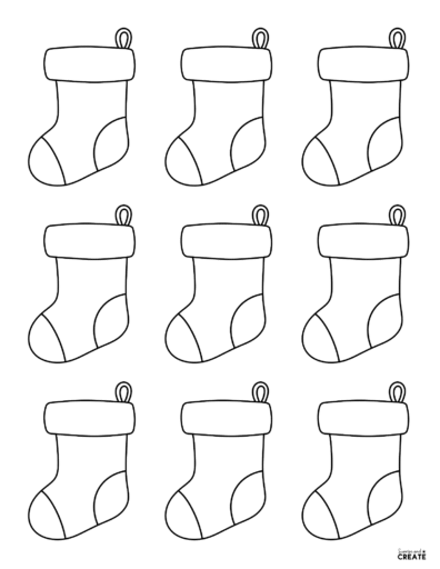 Christmas Stocking Templates - Free Printables