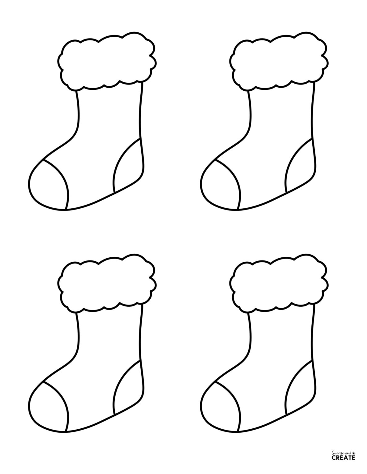 Christmas Stocking Templates - Free Printables