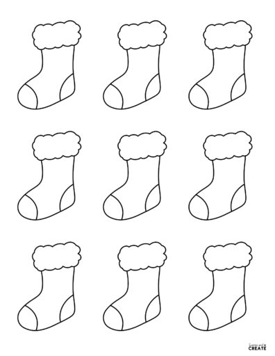 Christmas Stocking Templates - Free Printables