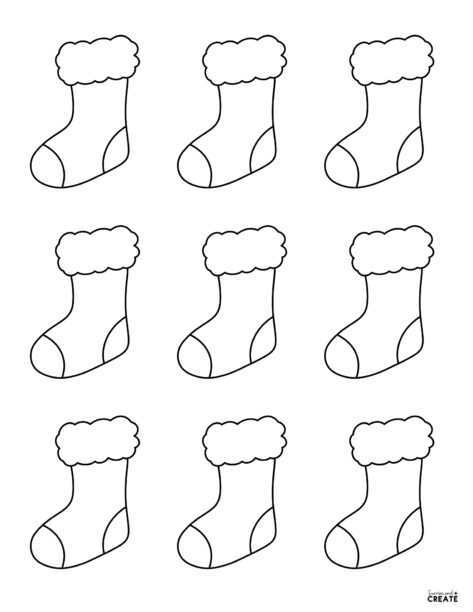 Christmas Stocking Templates - Free Printables