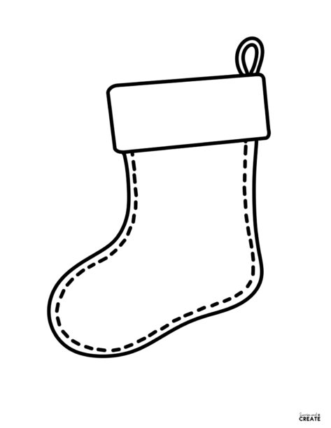 Christmas Stocking Templates - Free Printables