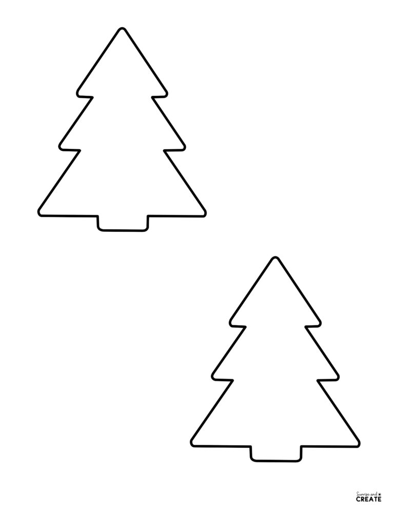 Christmas Tree Templates - Free Printables
