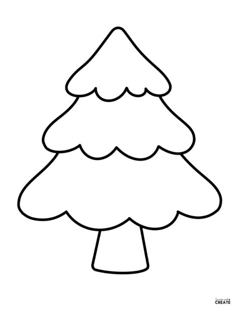 Christmas Tree Templates - Free Printables