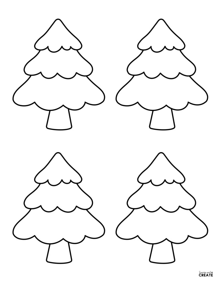 Christmas Tree Templates - Free Printables