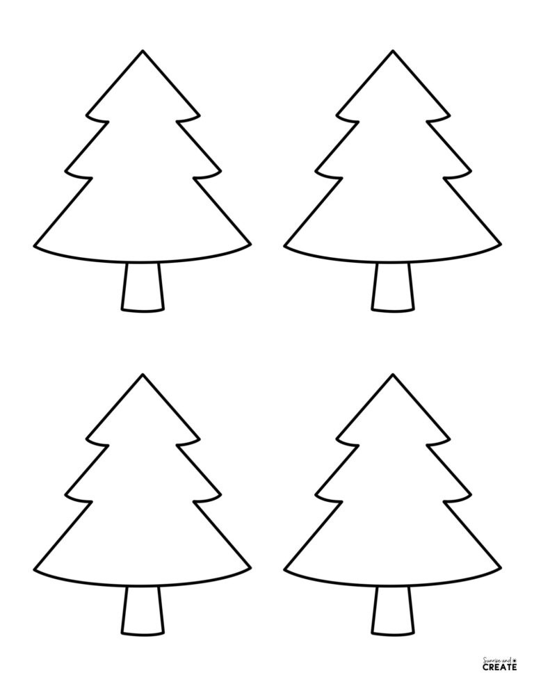 Christmas Tree Templates - Free Printables