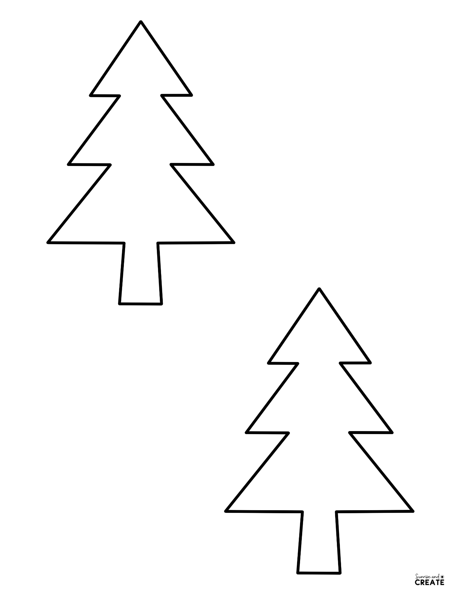 Christmas Tree Templates - Free Printables