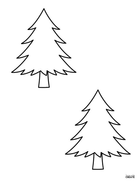 Christmas Tree Templates - Free Printables