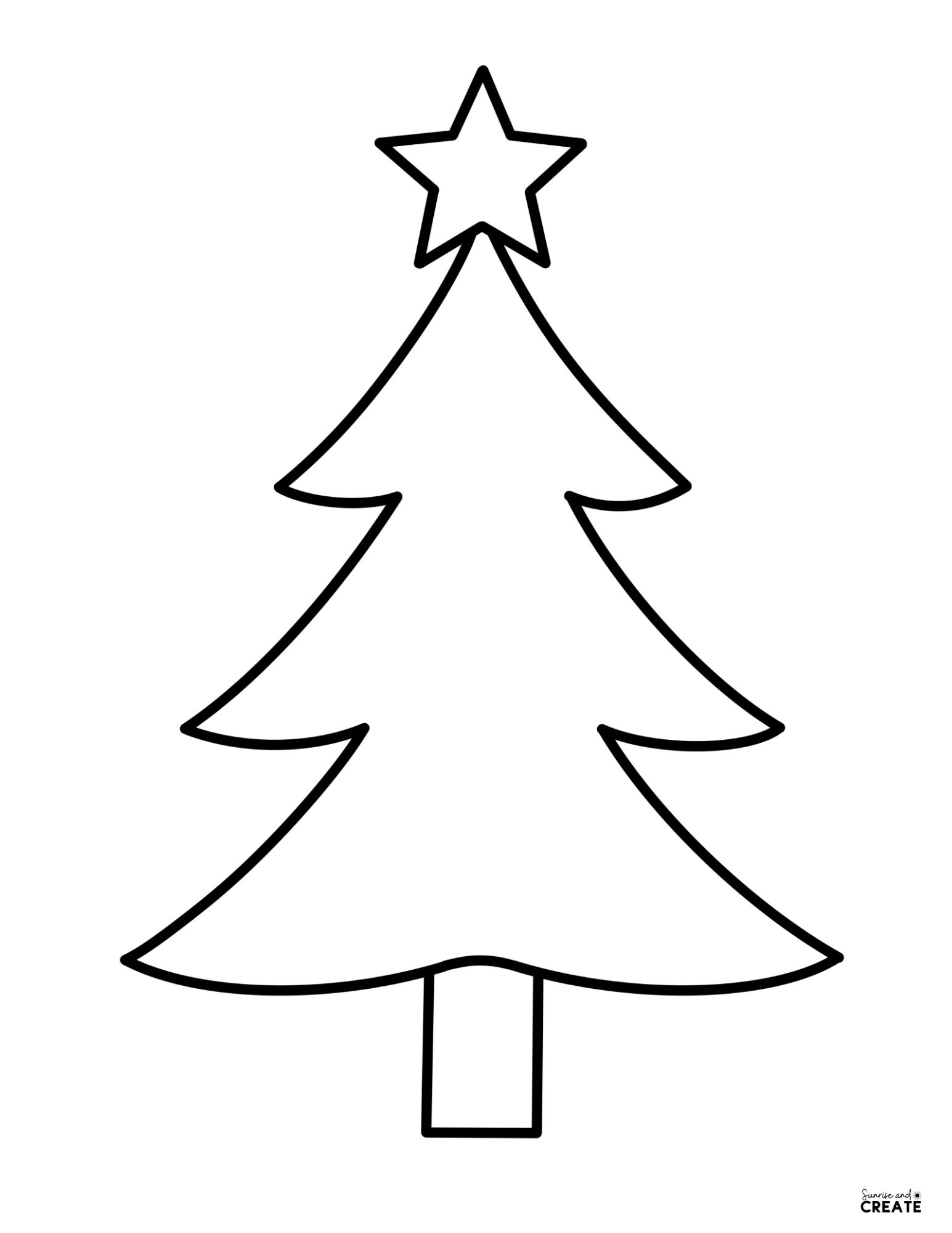 Christmas Tree Templates - Free Printables