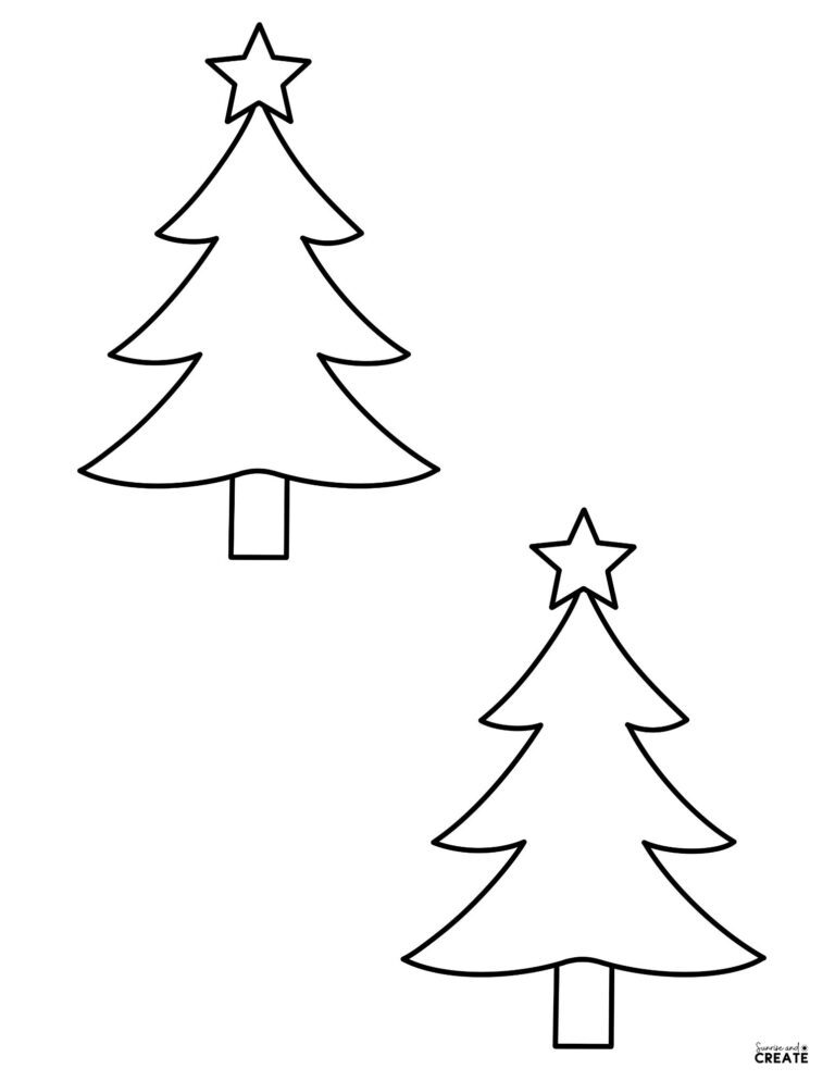 Christmas Tree Templates - Free Printables