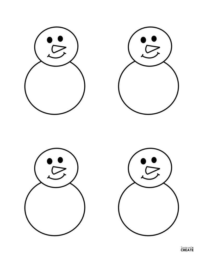Snowman Templates - Free Printables