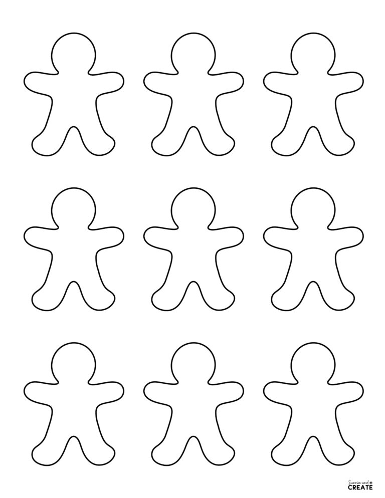 Gingerbread Man Templates - Free Printables