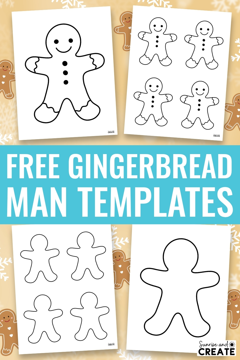 Gingerbread Man Templates - Free Printables