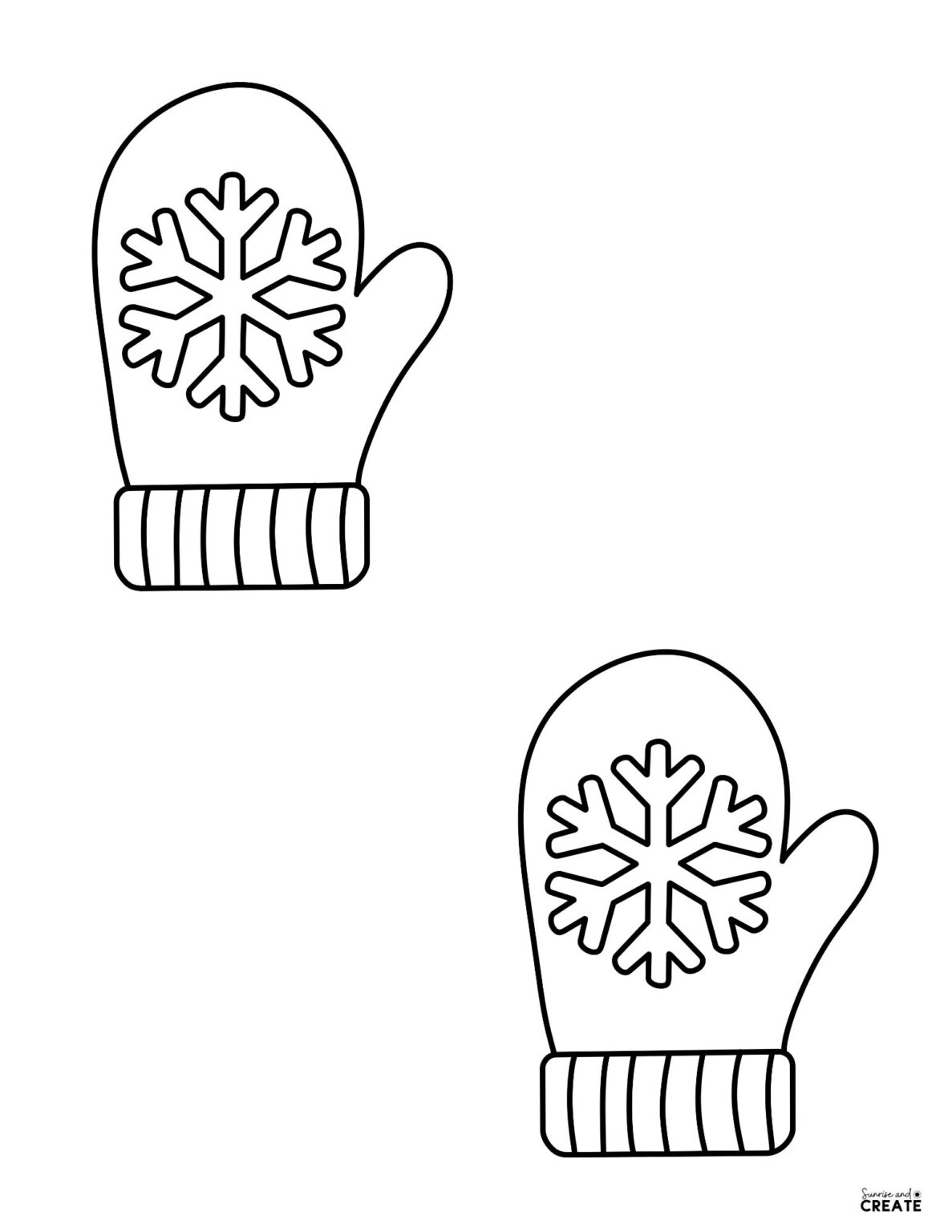 Mitten Templates - Free Printables