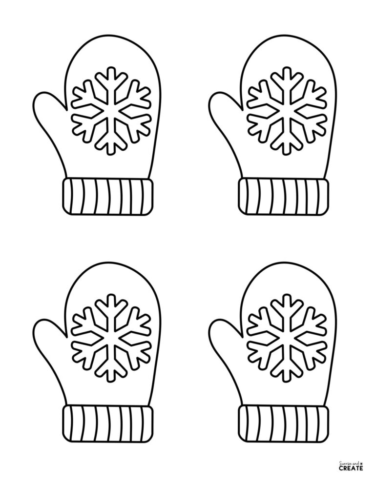 Mitten Templates - Free Printables