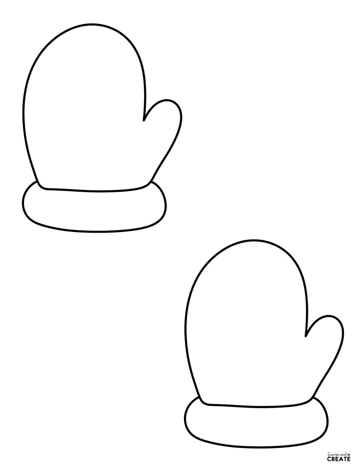 Mitten Templates - Free Printables