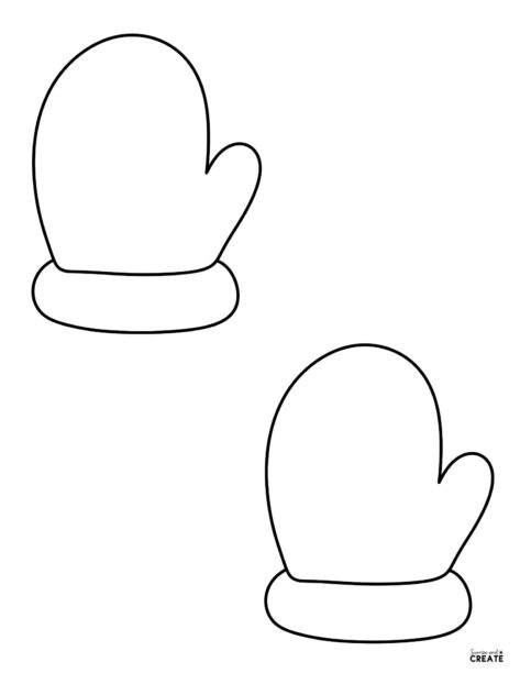 Mitten Templates - Free Printables