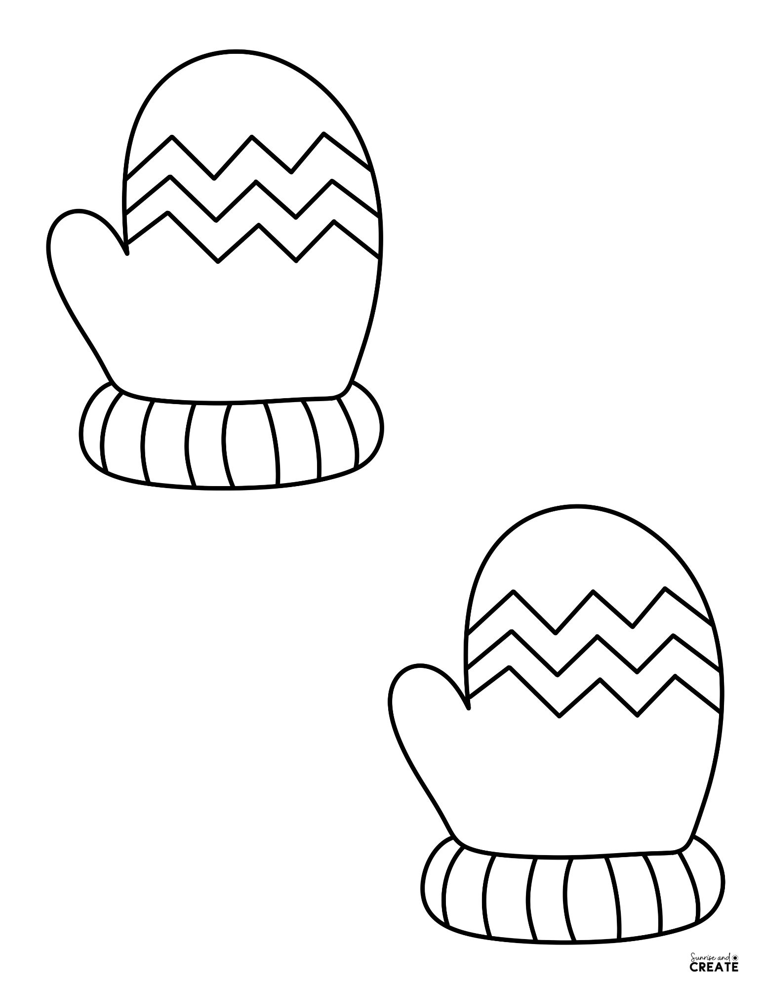 Mitten Templates - Free Printables