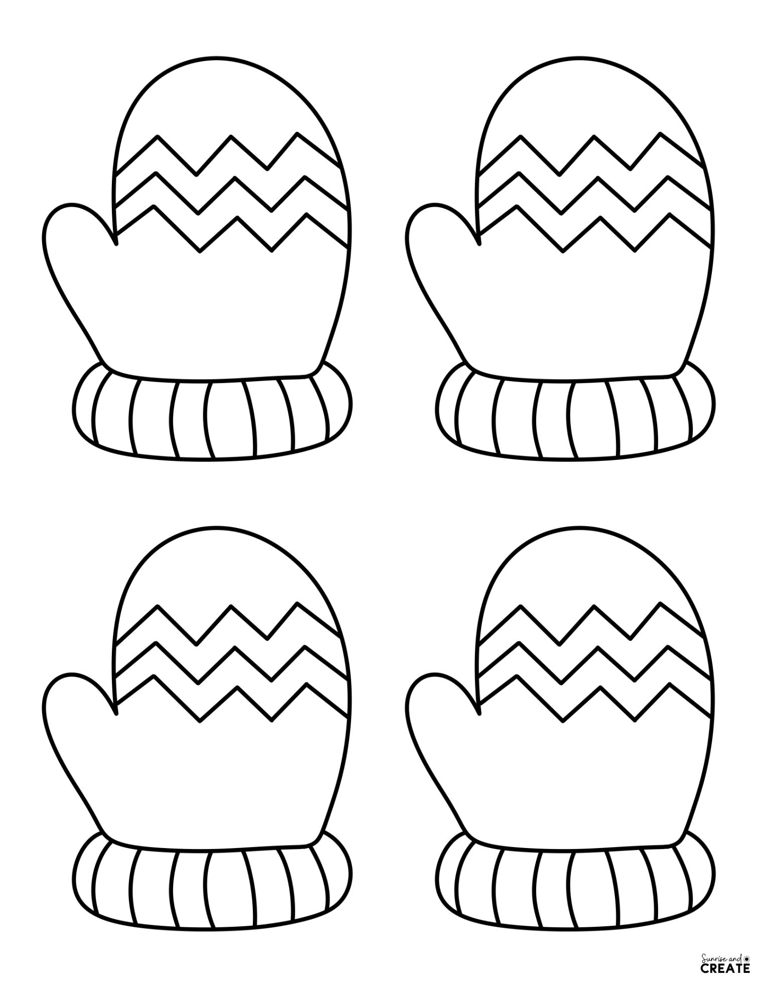 Mitten Templates - Free Printables