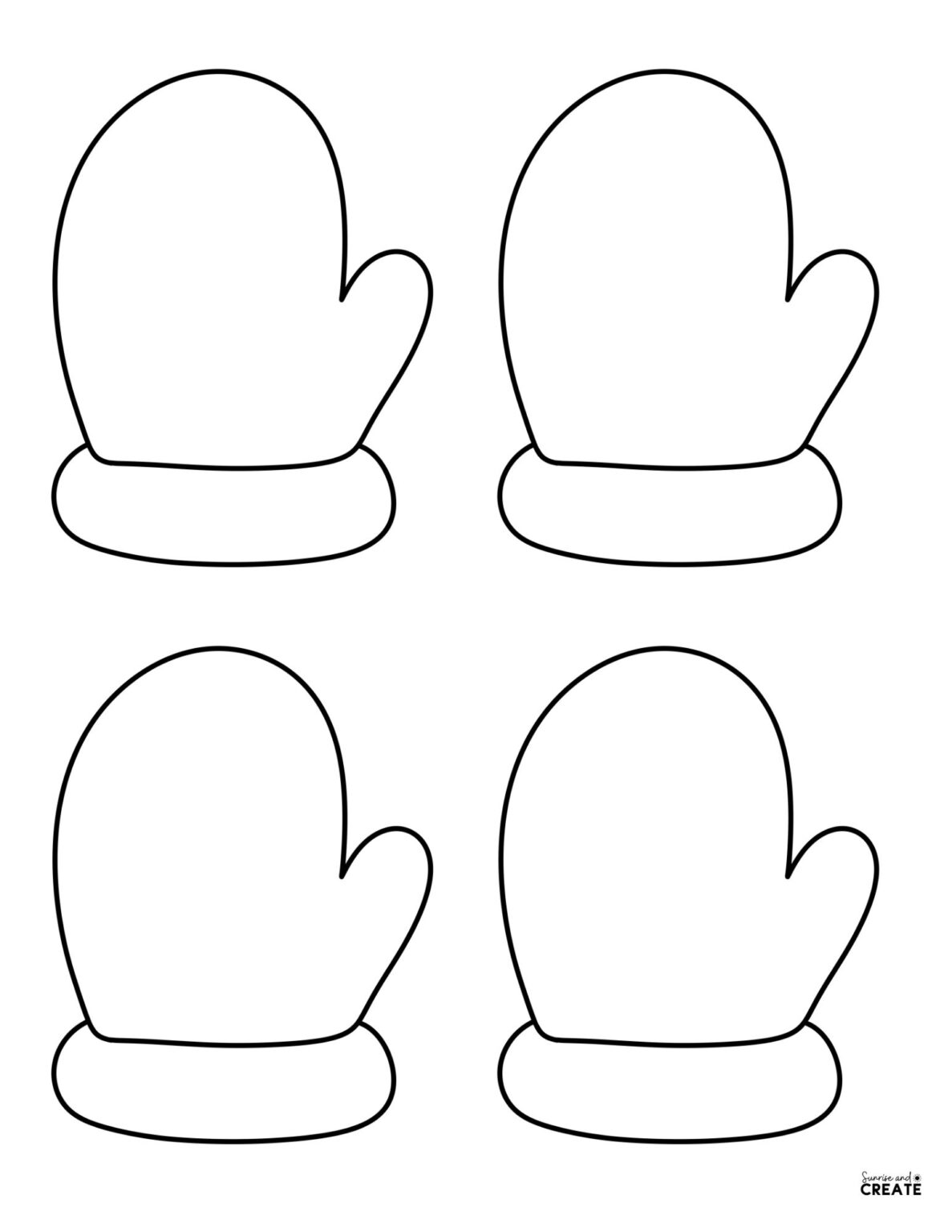 Mitten Templates - Free Printables