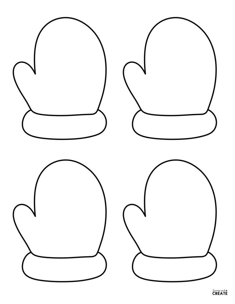 Mitten Templates - Free Printables