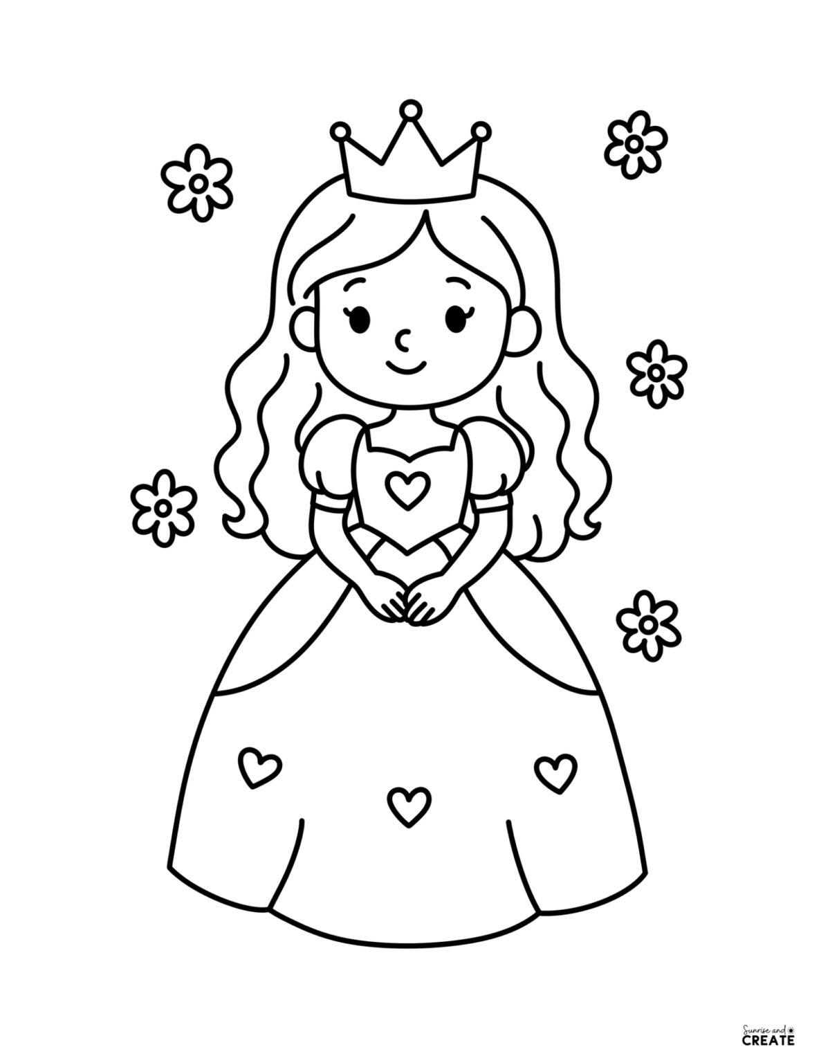 Princess Coloring Pages - Free Printables
