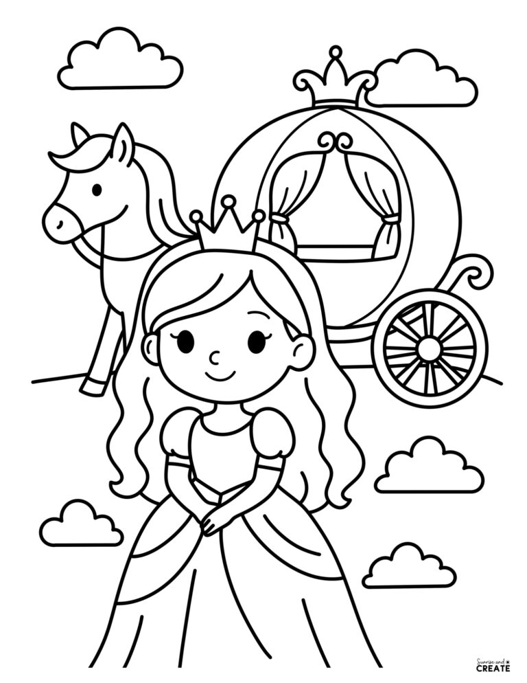 Princess Coloring Pages - Free Printables