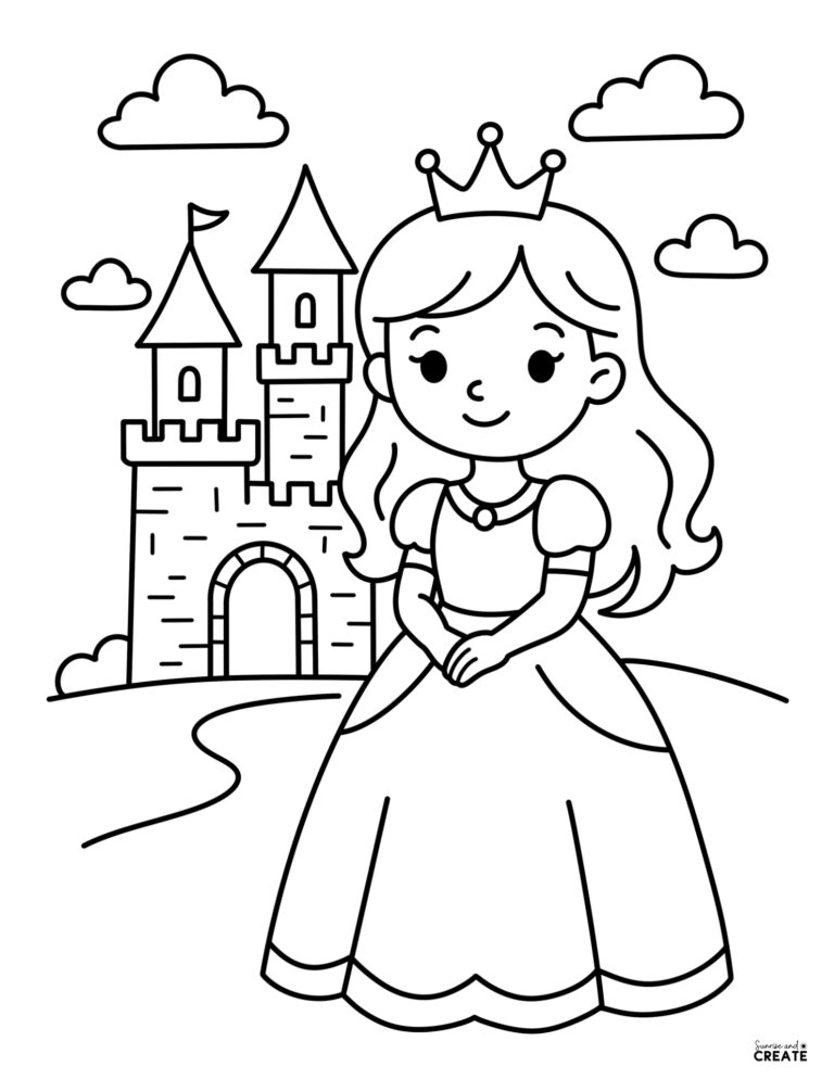 Princess Coloring Pages - Free Printables