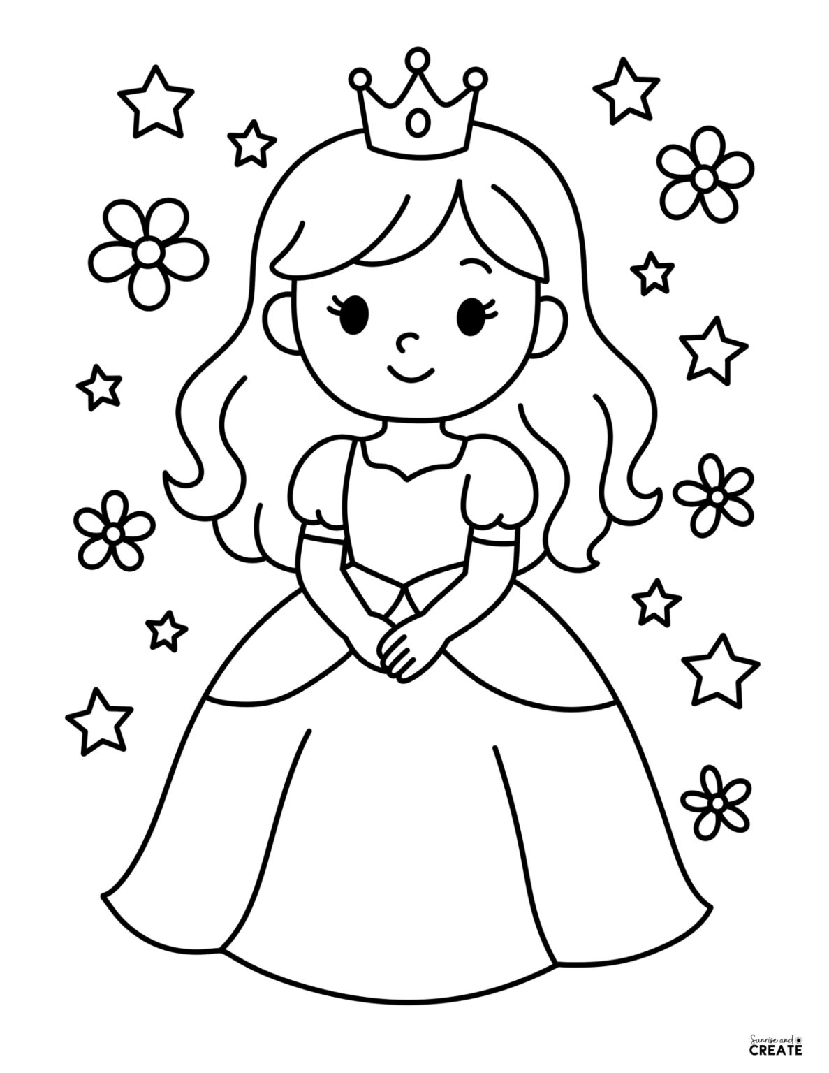 Princess Coloring Pages - Free Printables