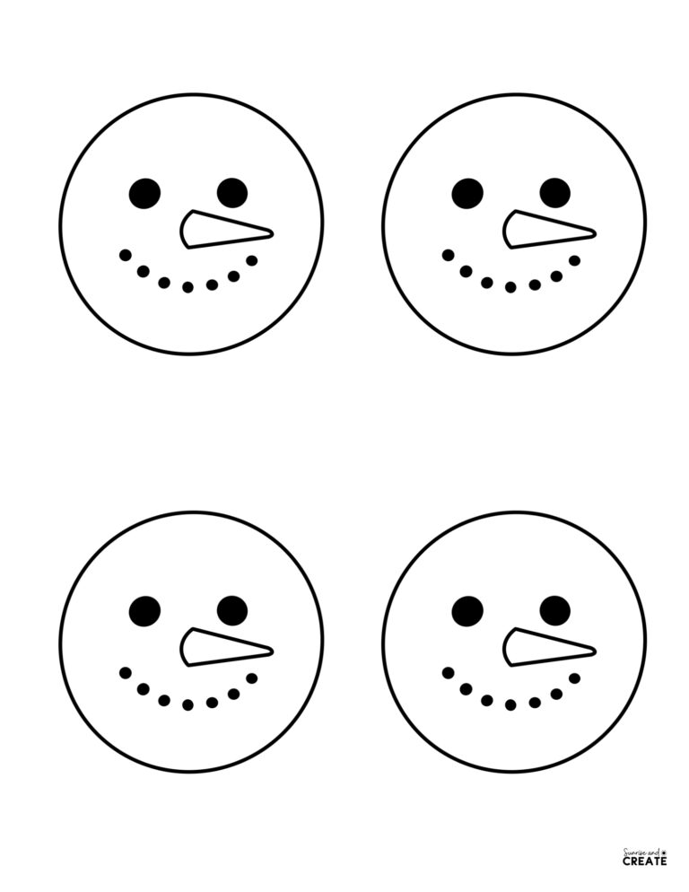 Snowman Templates - Free Printables