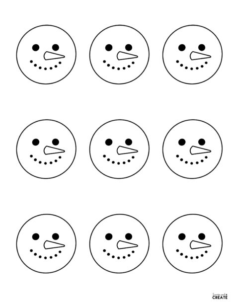 Snowman Templates - Free Printables
