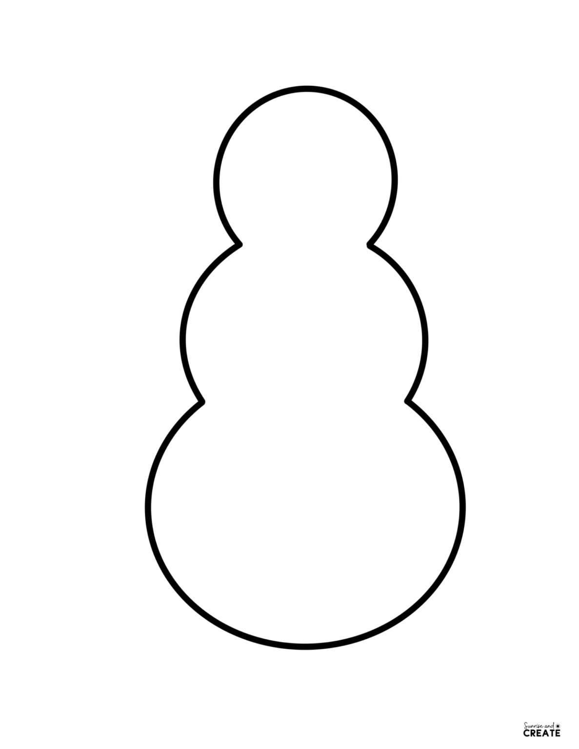 Snowman Templates - Free Printables