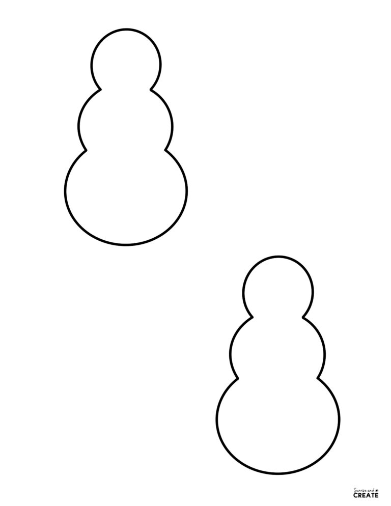 Snowman Templates - Free Printables