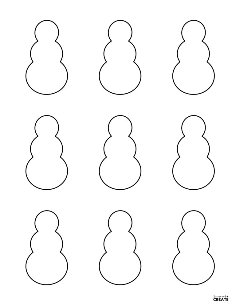 Snowman Templates - Free Printables