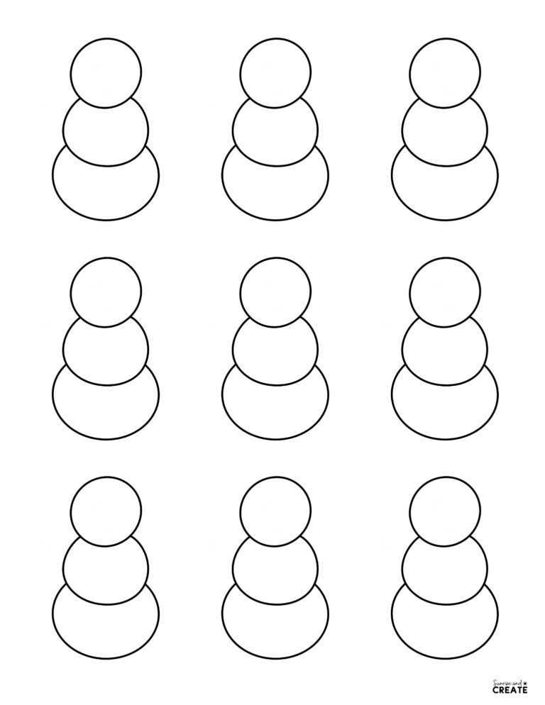 Snowman Templates - Free Printables
