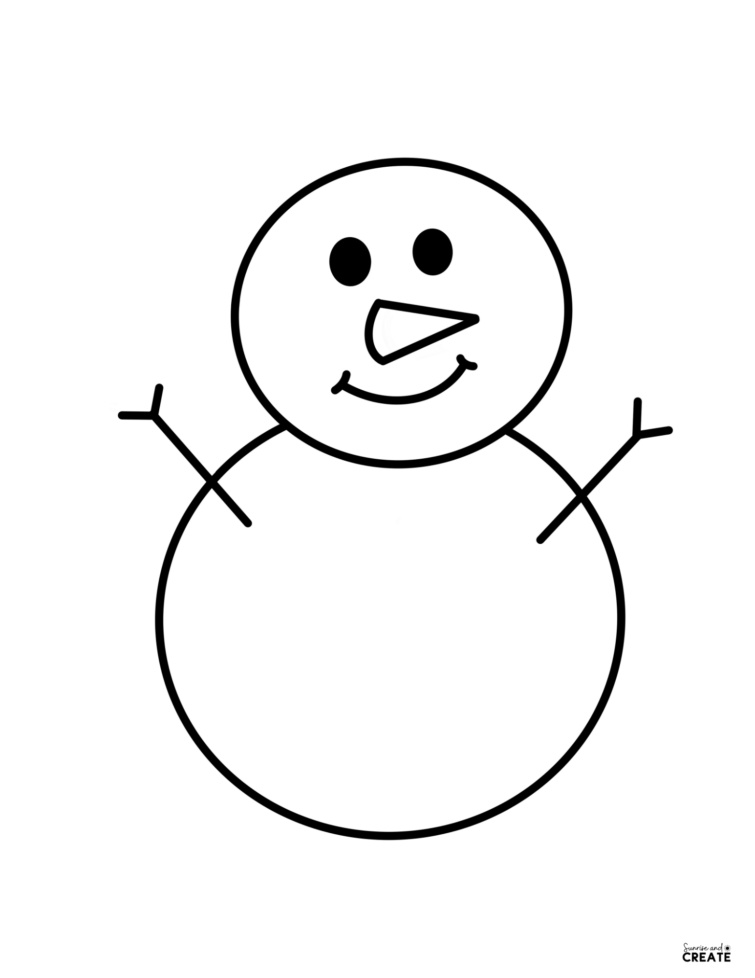 Snowman Templates - Free Printables