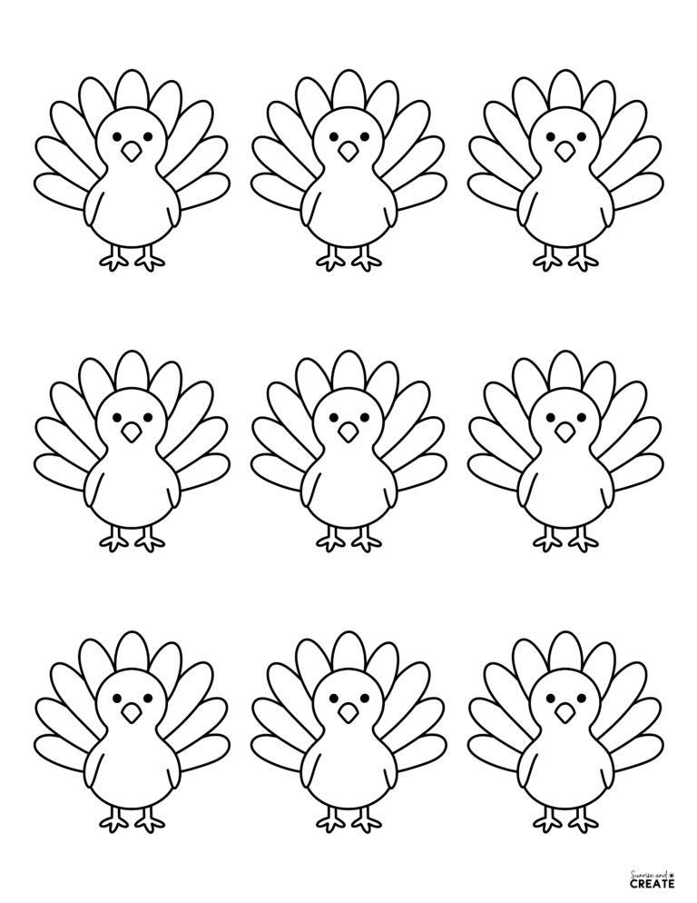 Turkey Templates - Free Printables