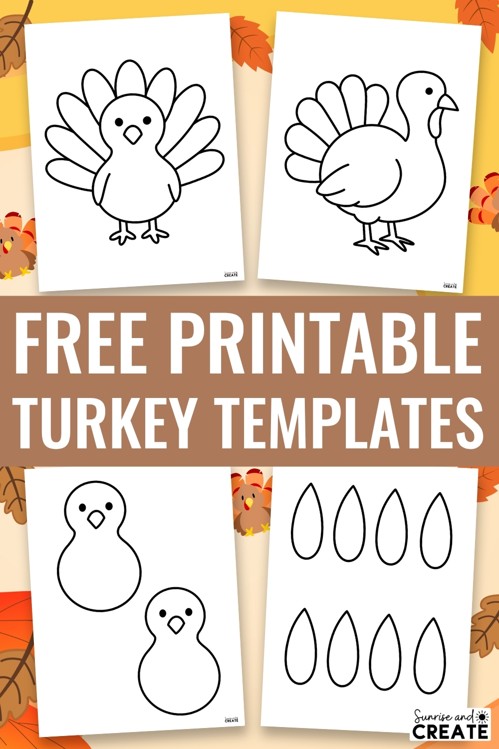 Turkey Templates - Free Printables